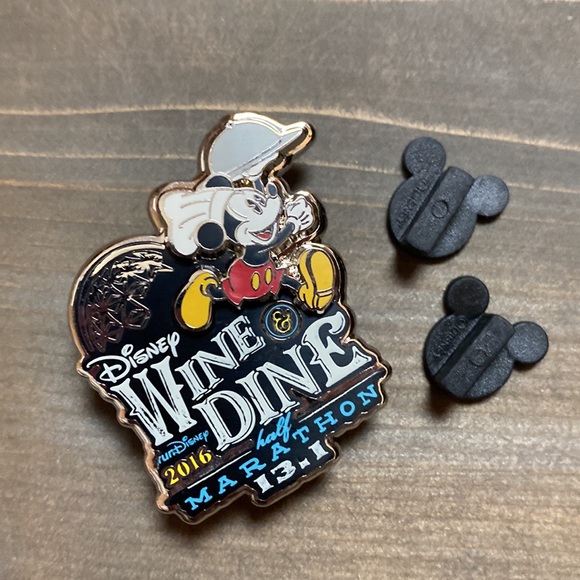 Disney | Accessories | Rundisney Wine Dine Half Marathon 26 Pin | Poshmark